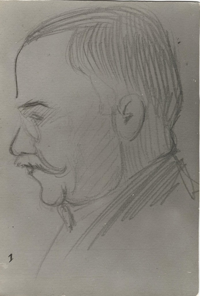 Reproducción del retrato a lápiz de Álvaro Obregón hecho por José de ...