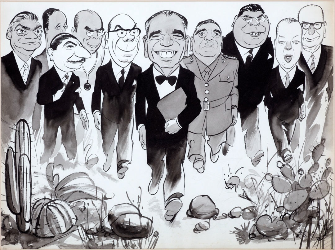 Adolfo Ruiz Cortines y su gabinete