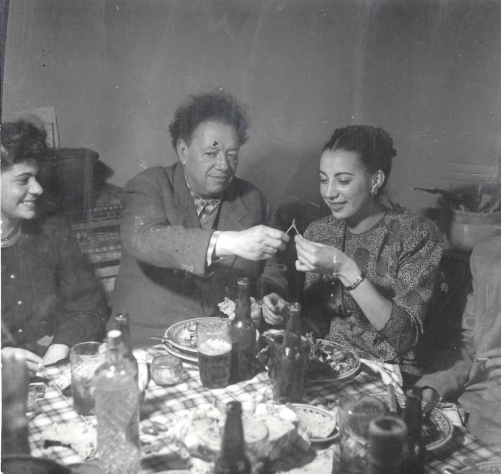 Diego Rivera y su hija Ruth