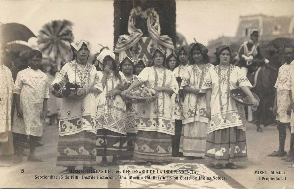 Doña Marina (Malitzin) y su corte de mujeres nobles