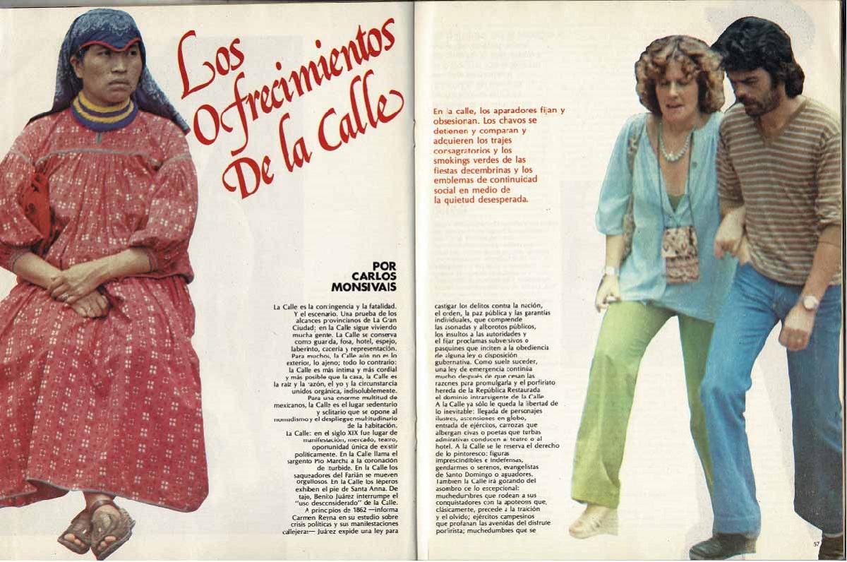 Los ofrecimientos de la calle